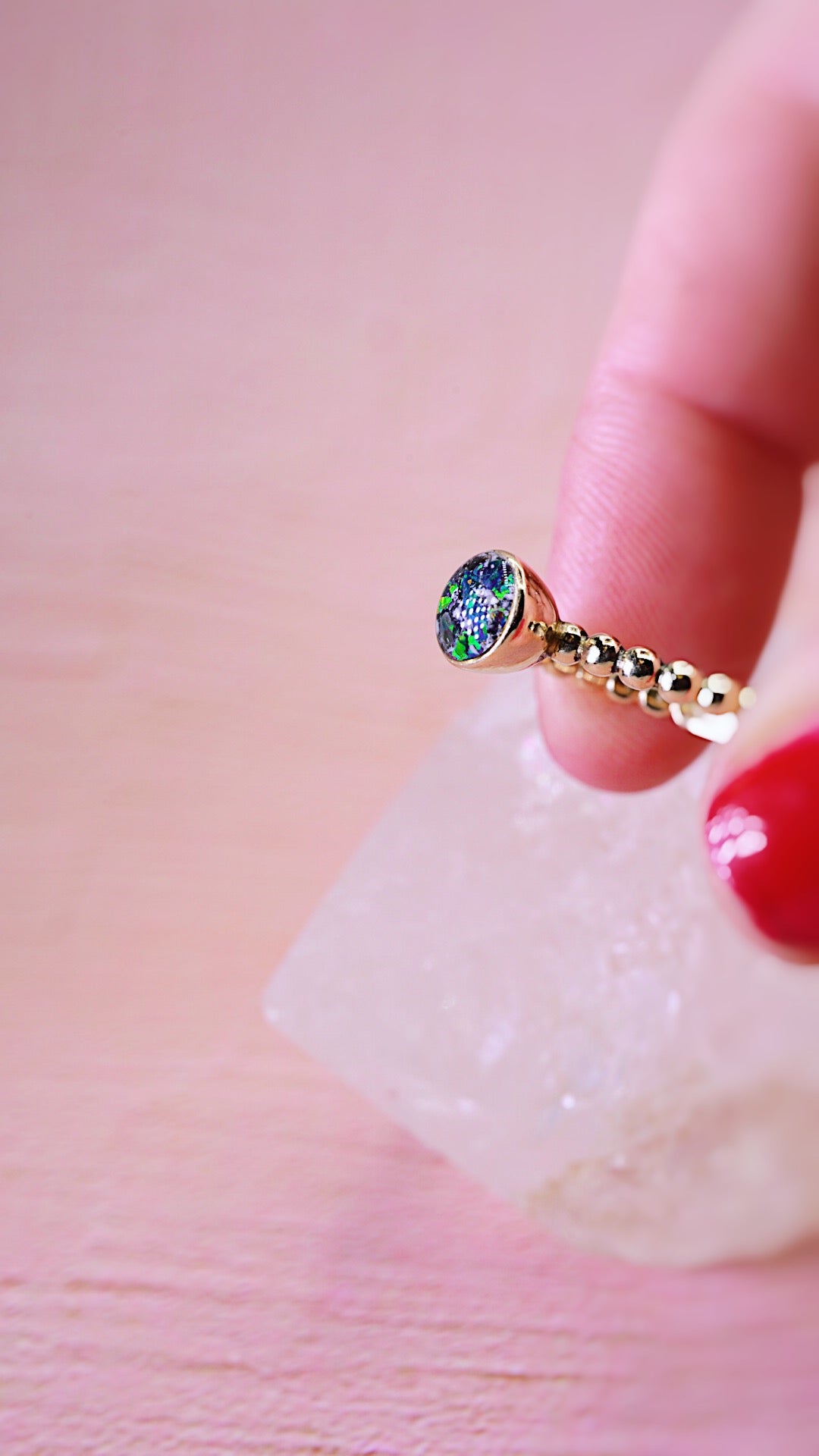 Beaded Alina ring keepsake jewellery – Beyond The Willow Tree