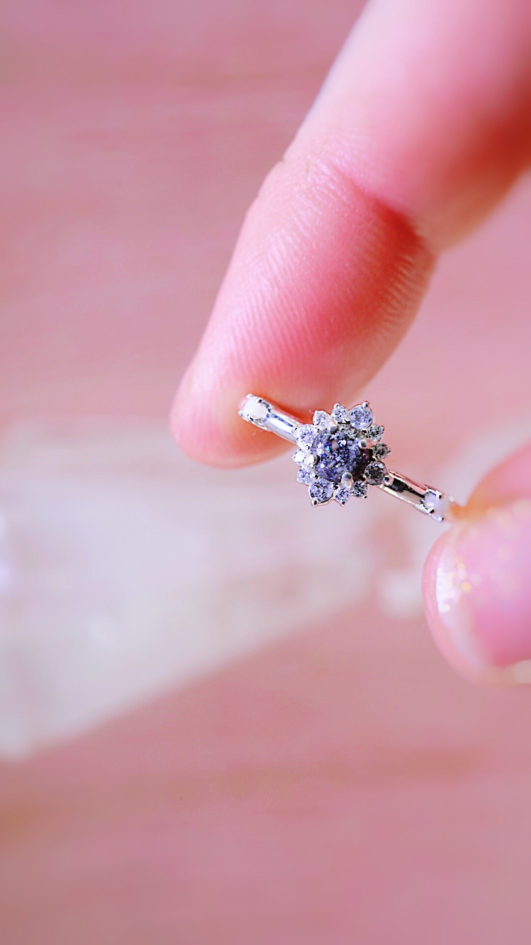 Stardust ring with optional custom gemstones – Beyond The Willow Tree